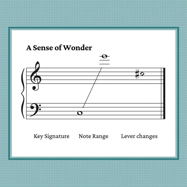 A Sense of Wonder, harp sheet music by Anne Crosby Gaudet – Music ...