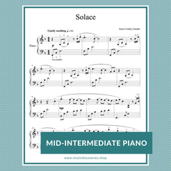 Solace, piano sheet music by Anne Crosby Gaudet – Music Discoveries
