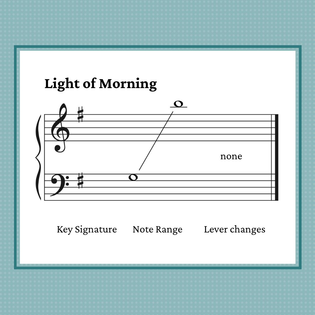 Light of Morning, elementary harp music by Anne Crosby Gaudet – Music ...