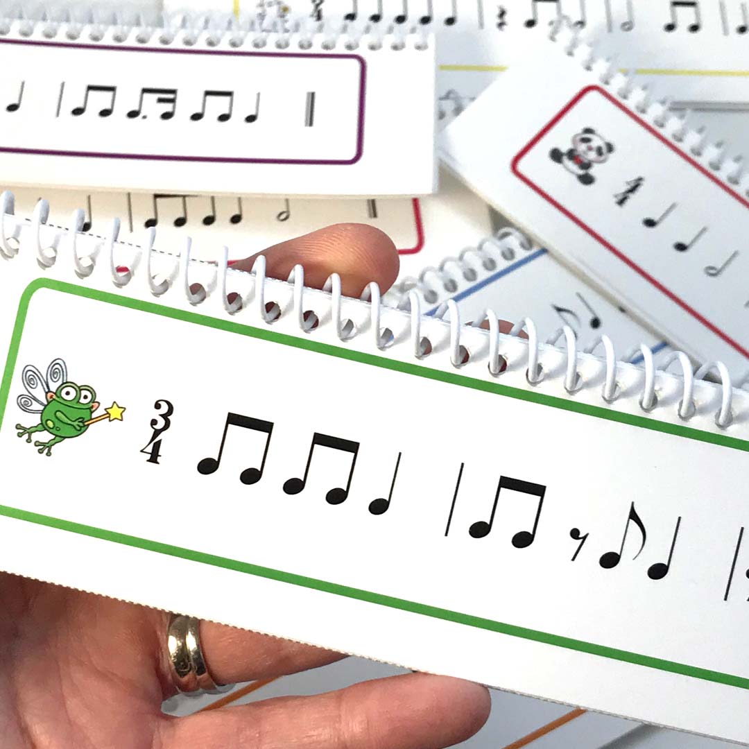 Rhythm Readers, a printable teaching aid from Music Discoveries